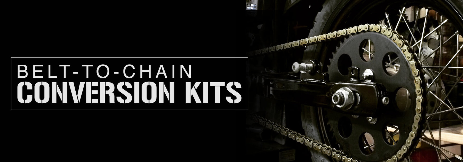 USA made Dyna & Sportster Chain Conversion Kits – Lowbrow Customs