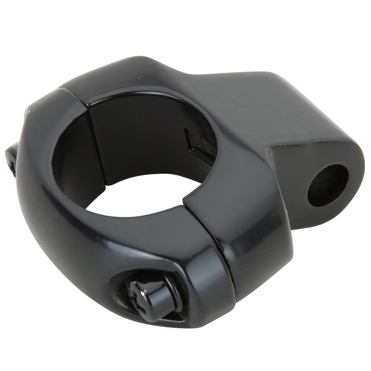 Cycle Standard Motorcycle Mirror Clamp - Black - for 1 inch Handlebars ...