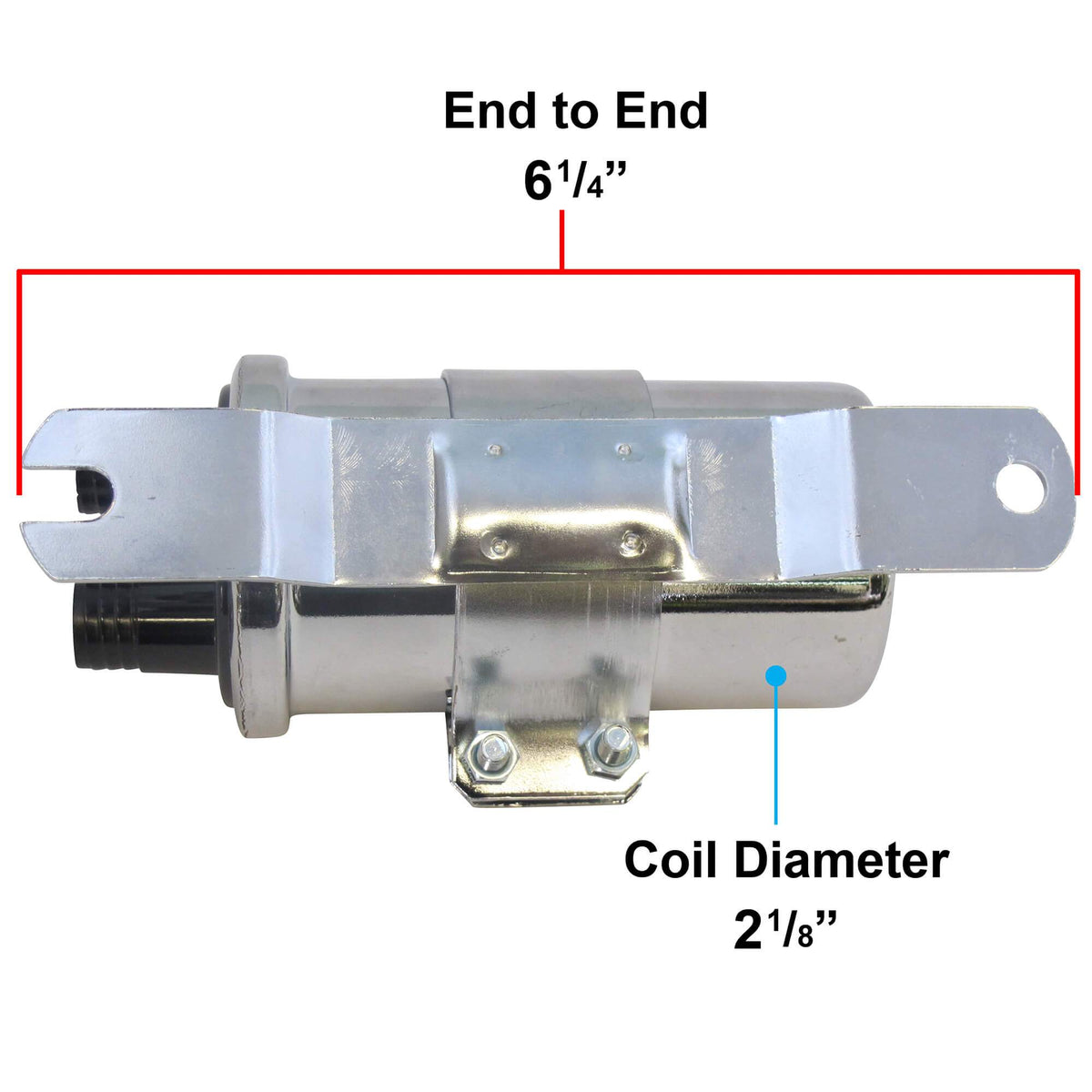EMGO Chrome Dual Lead Coil 12V 4.2 OHM for your Triumph Chopper or ...