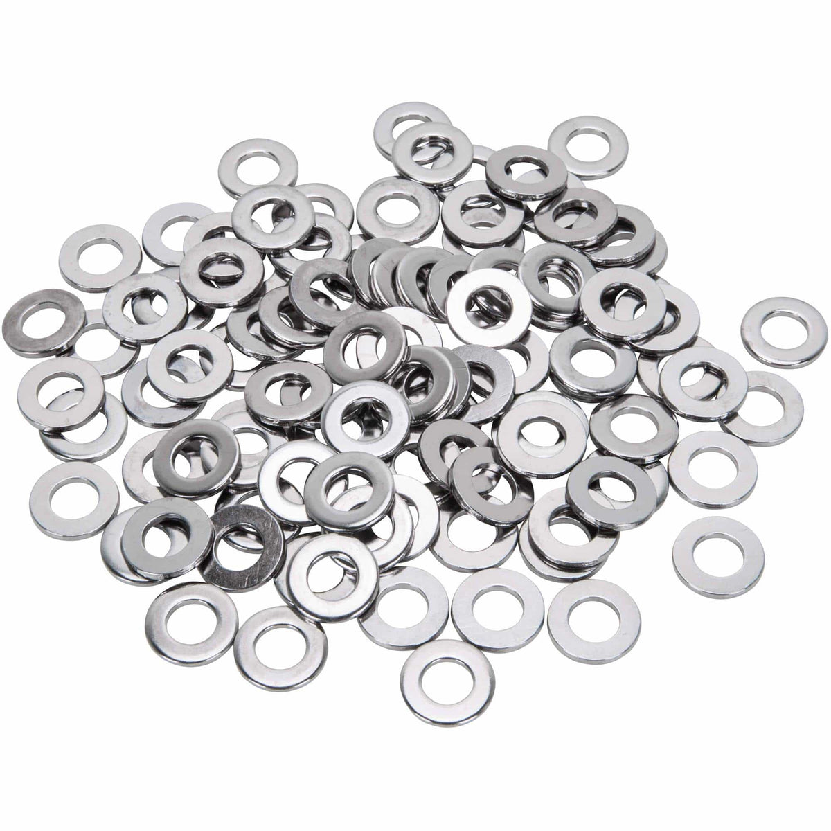 Colony Machine #3/8-F-100 Flat Washers 3/8 inch - Bag of 100 - Chrome ...
