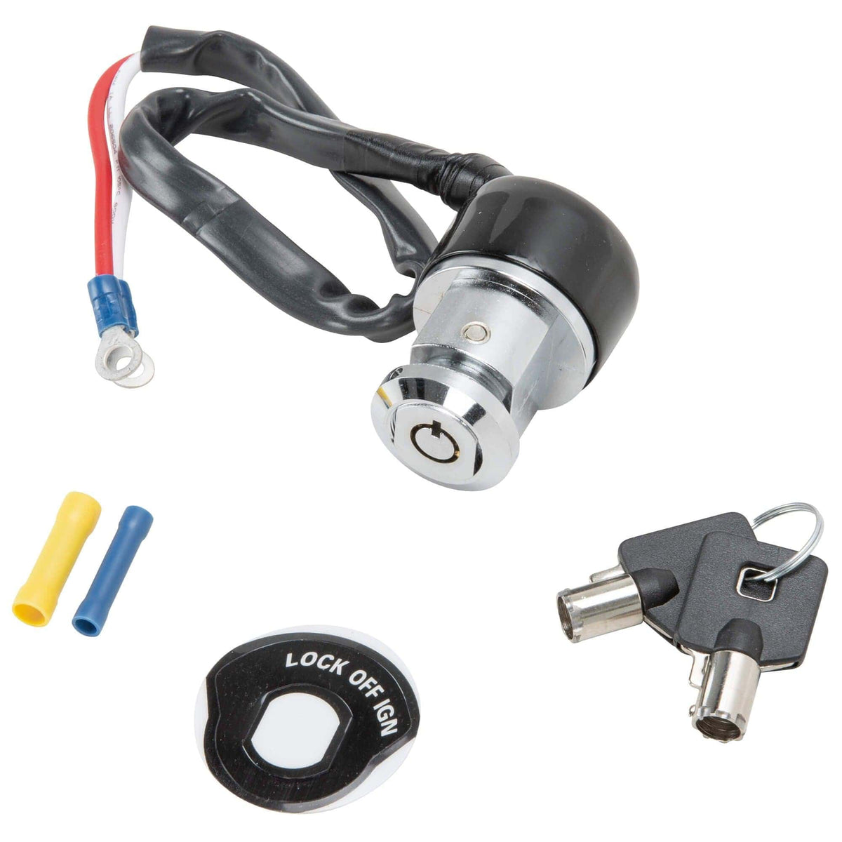 Cycle Standard 2 Position Ignition Key Switch Replaces Harley-Davidson ...