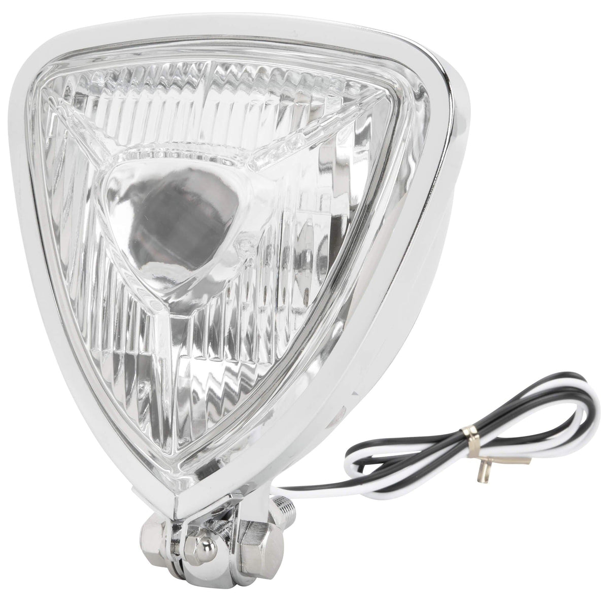 EMGO Aris Style Triangular Headlight - Chrome – Lowbrow Customs