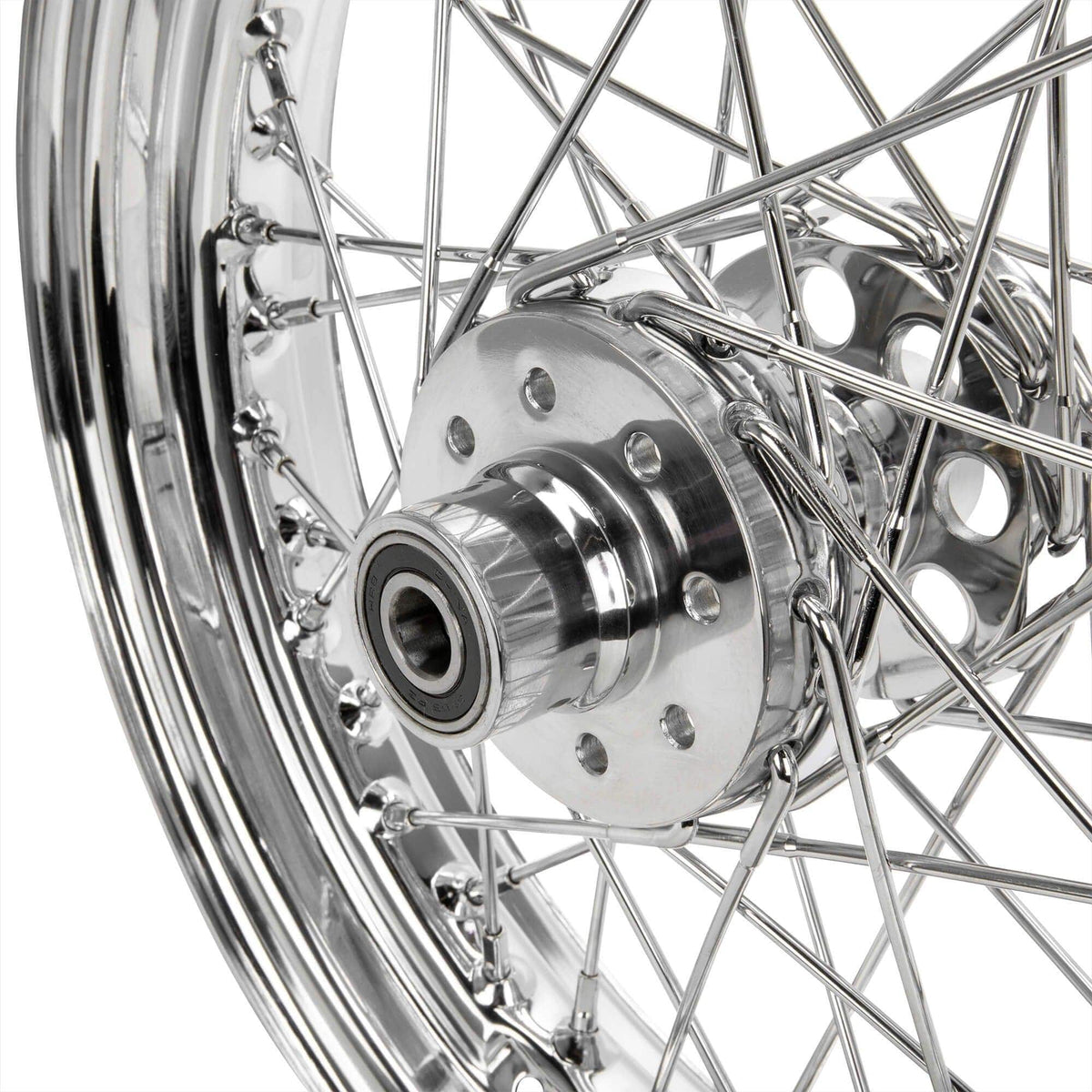 Mid-Usa 16 x 3.00 Chrome Complete Rear Wheel fits Harley-Davidson ...