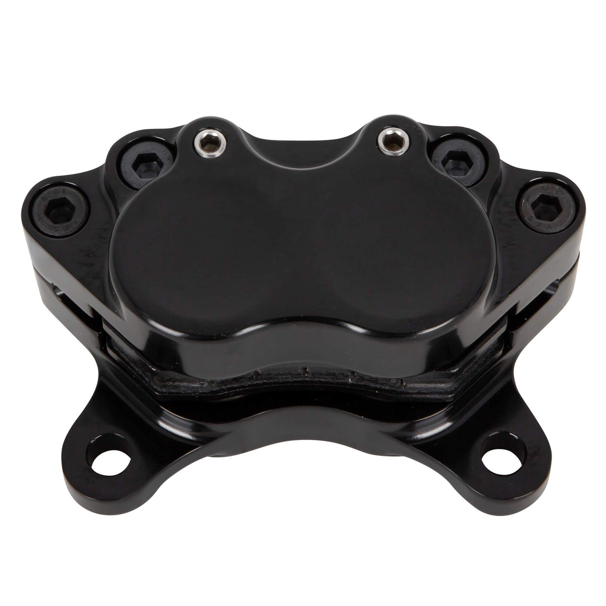 Mid-Usa Four Piston Brake Caliper - Black Anodized – Lowbrow Customs