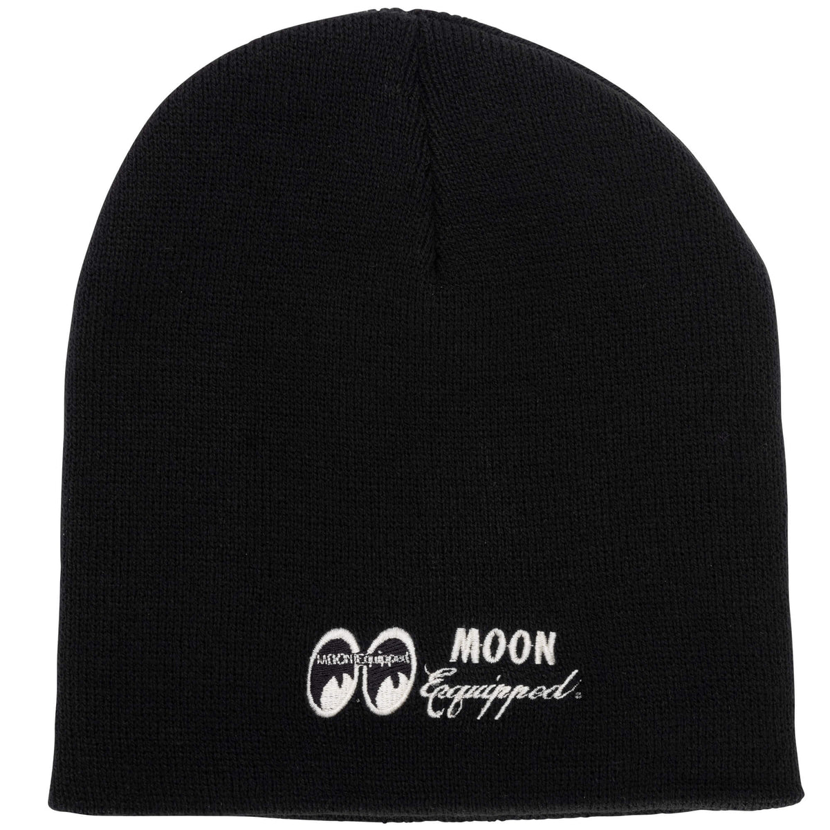 Mooneyes MOON Equipped Embroidered Short Beanie - Black – Lowbrow Customs