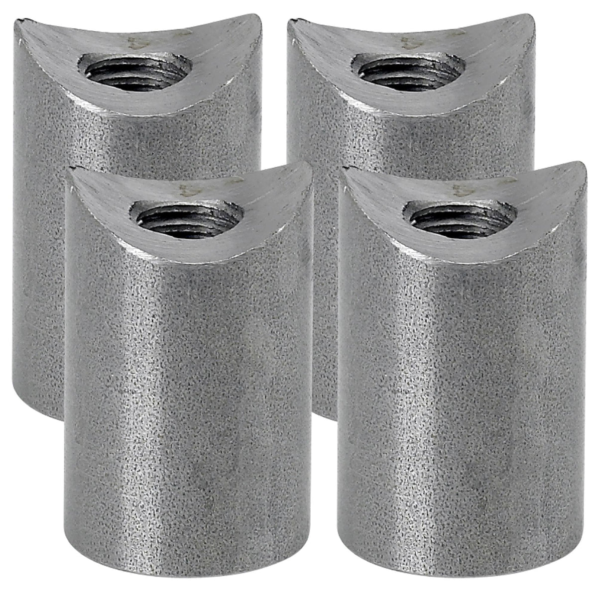Lowbrow Customs Coped Steel Bungs 1 inch long - 3/8-16 thread - 4 pack