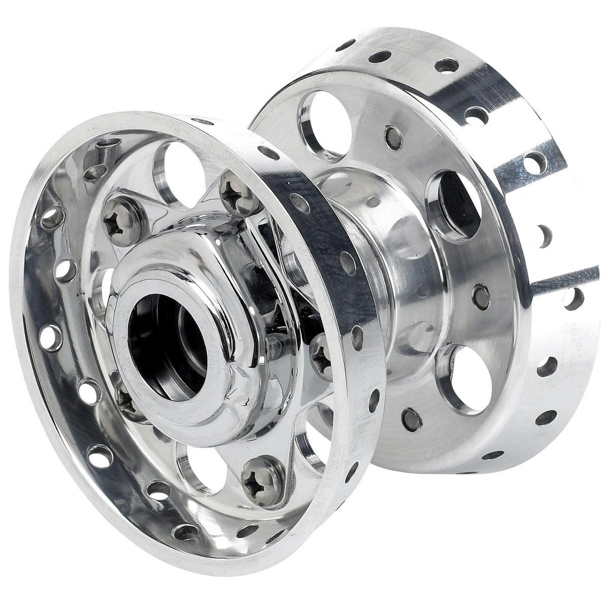 Mullins Chain Drive Richmond Spool Hub - Polished – Lowbrow Customs